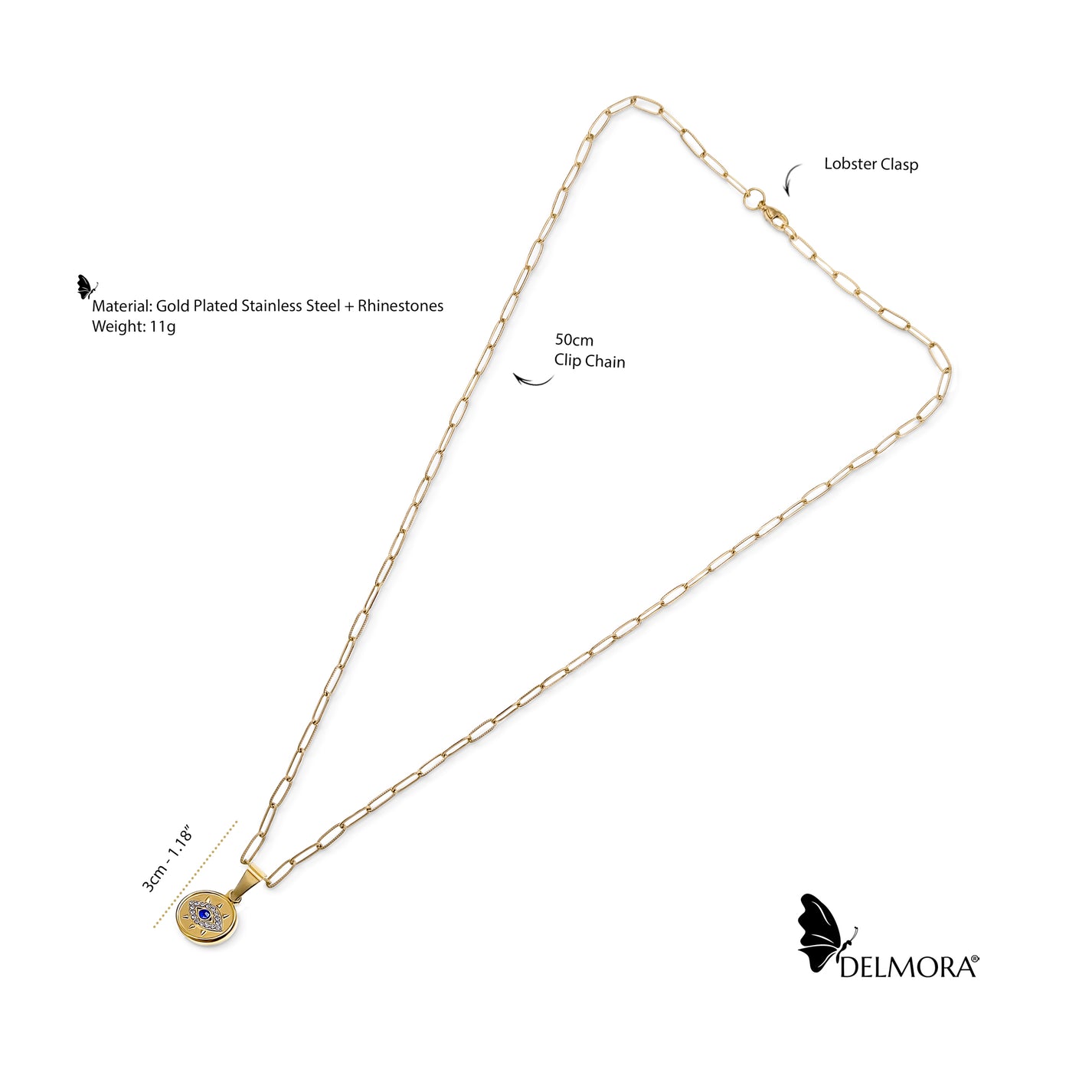 Sparkling-Blue-Evil-Eye-Set – DELMORA®- Jewellery & Accessories